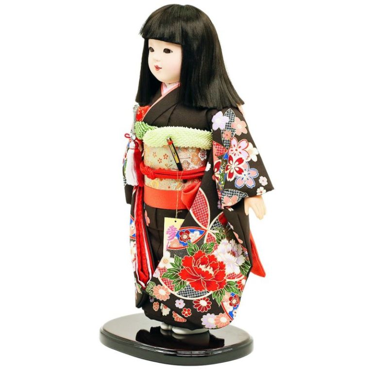 Japanese traditional Ichimatsu doll Standing – Size 13 - Dolls Museum Shop